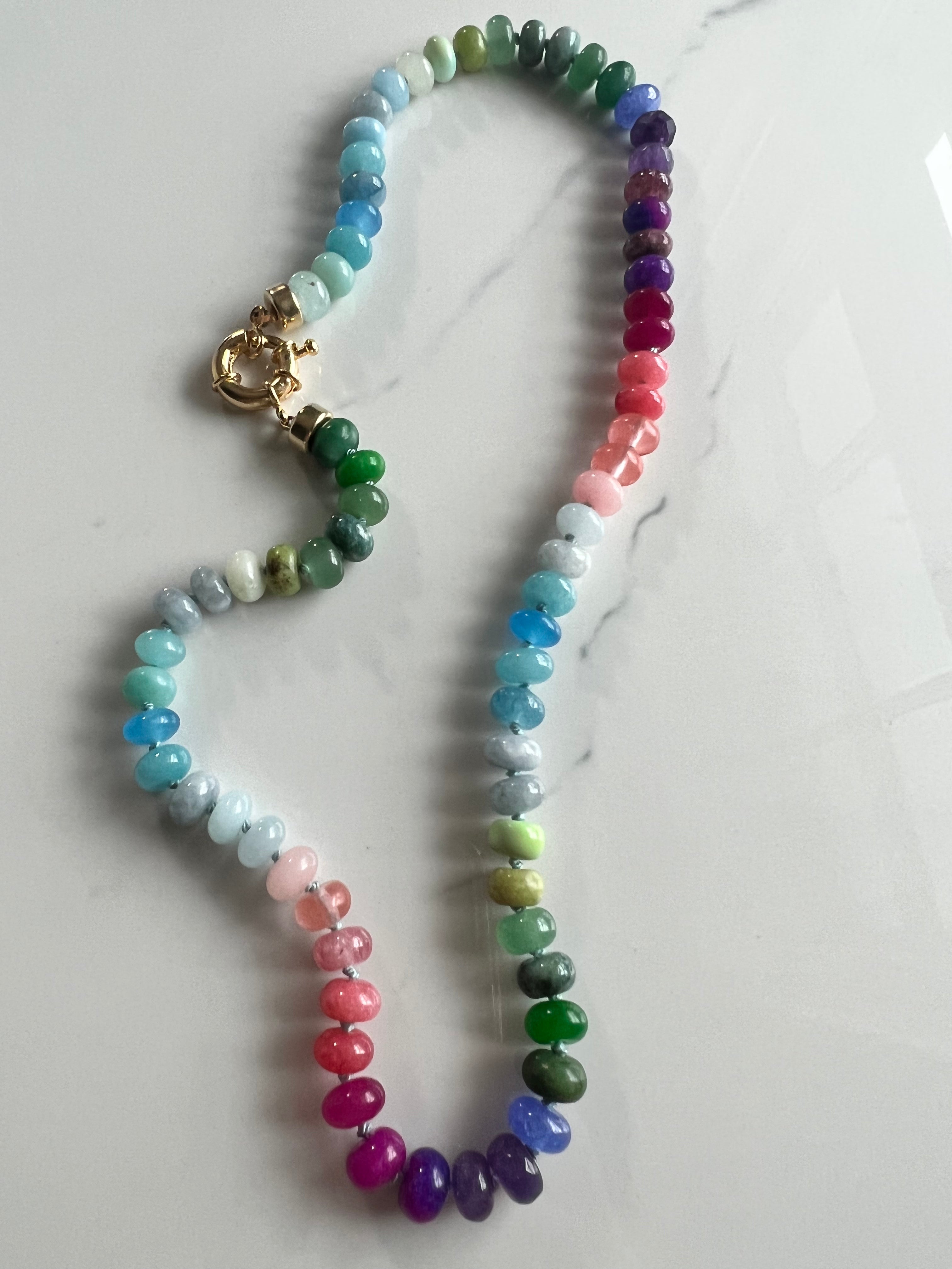Gemmy rainbow necklace – Amanda Cooley Designs